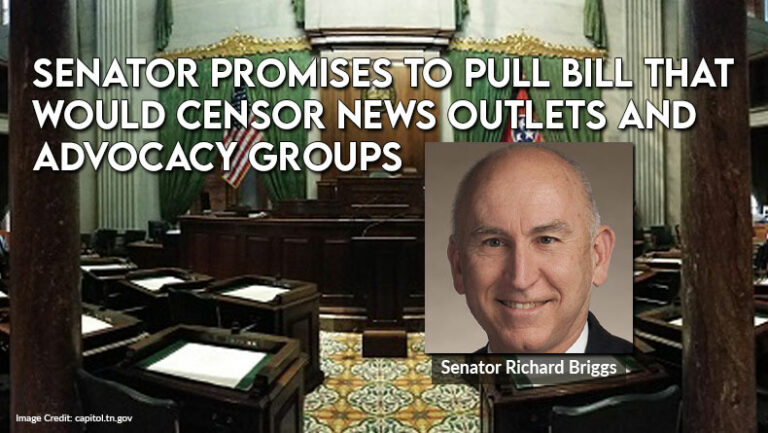 Senator Briggs Promises To Pull Bill That Would Censor News Outlets And ...