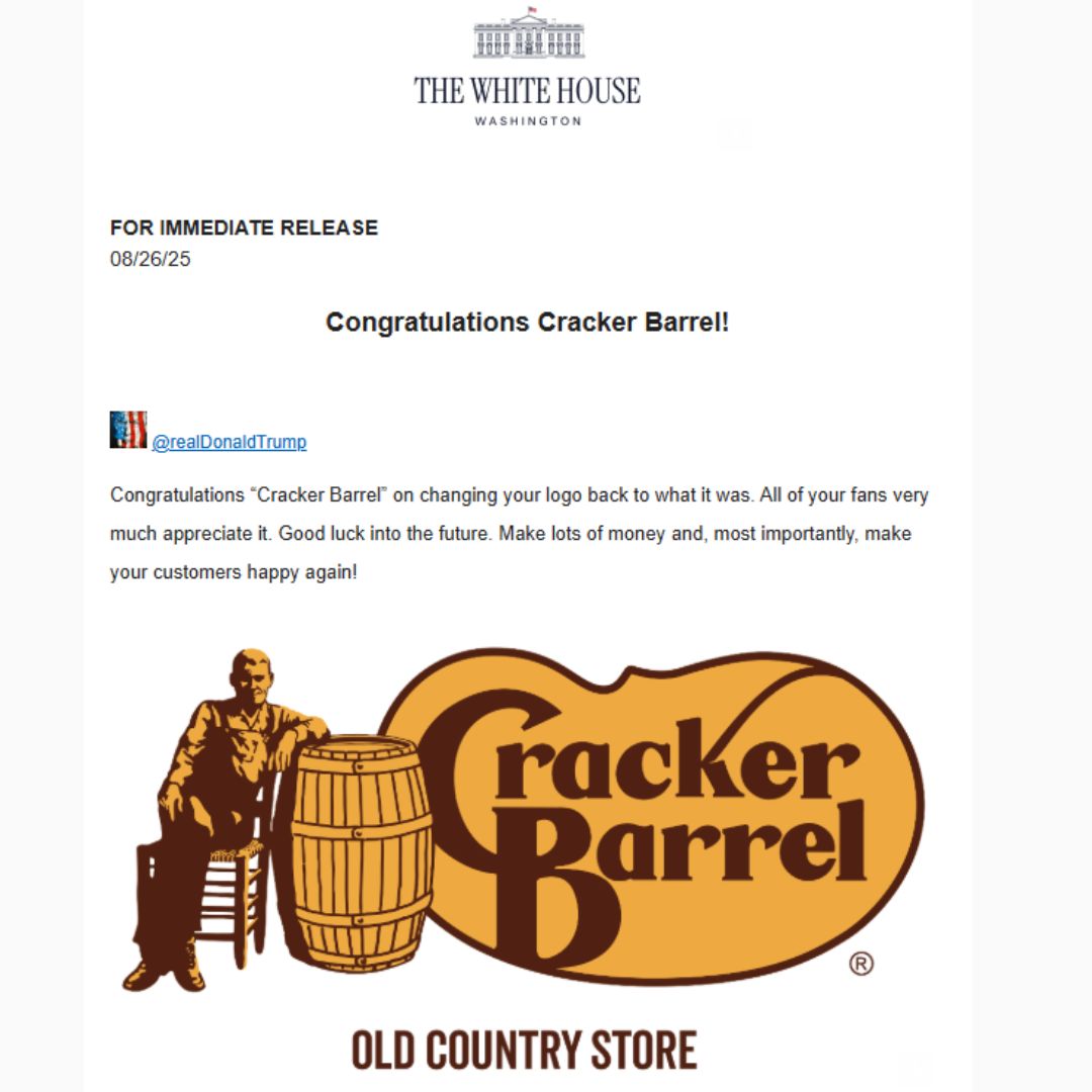 Congratulations Cracker Barrel! | Tennessee Conservative